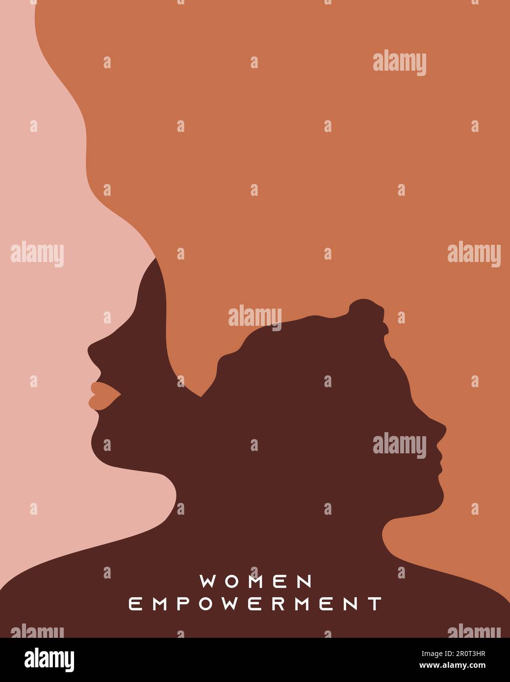 women empowerment, womens day campaign celebration poster with reverse ...