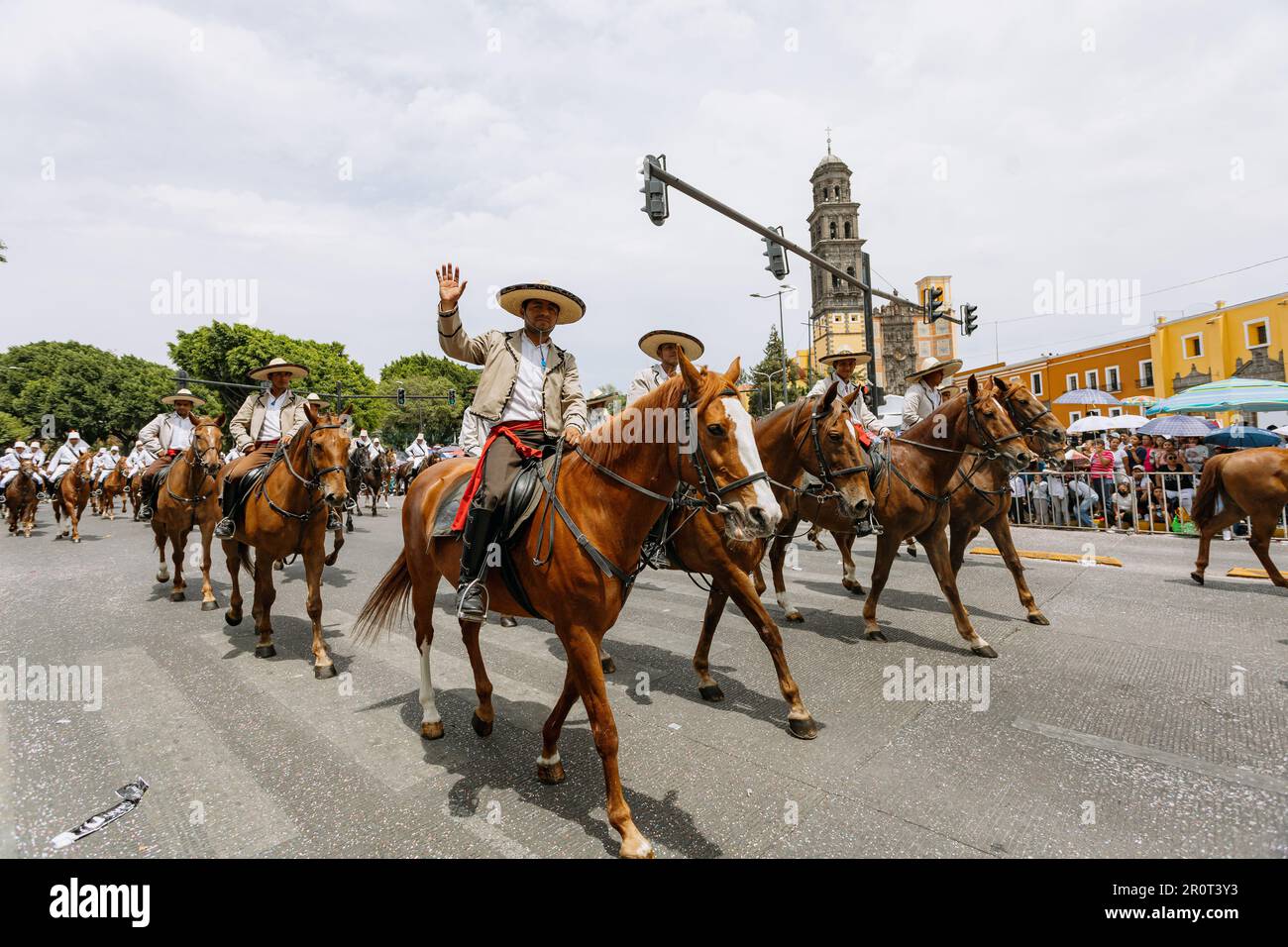 representation of the battle of May 5, march in the civic parade on the ...