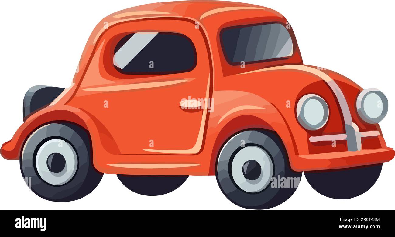 Fun cartoon little car toy Stock Vector Image & Art - Alamy
