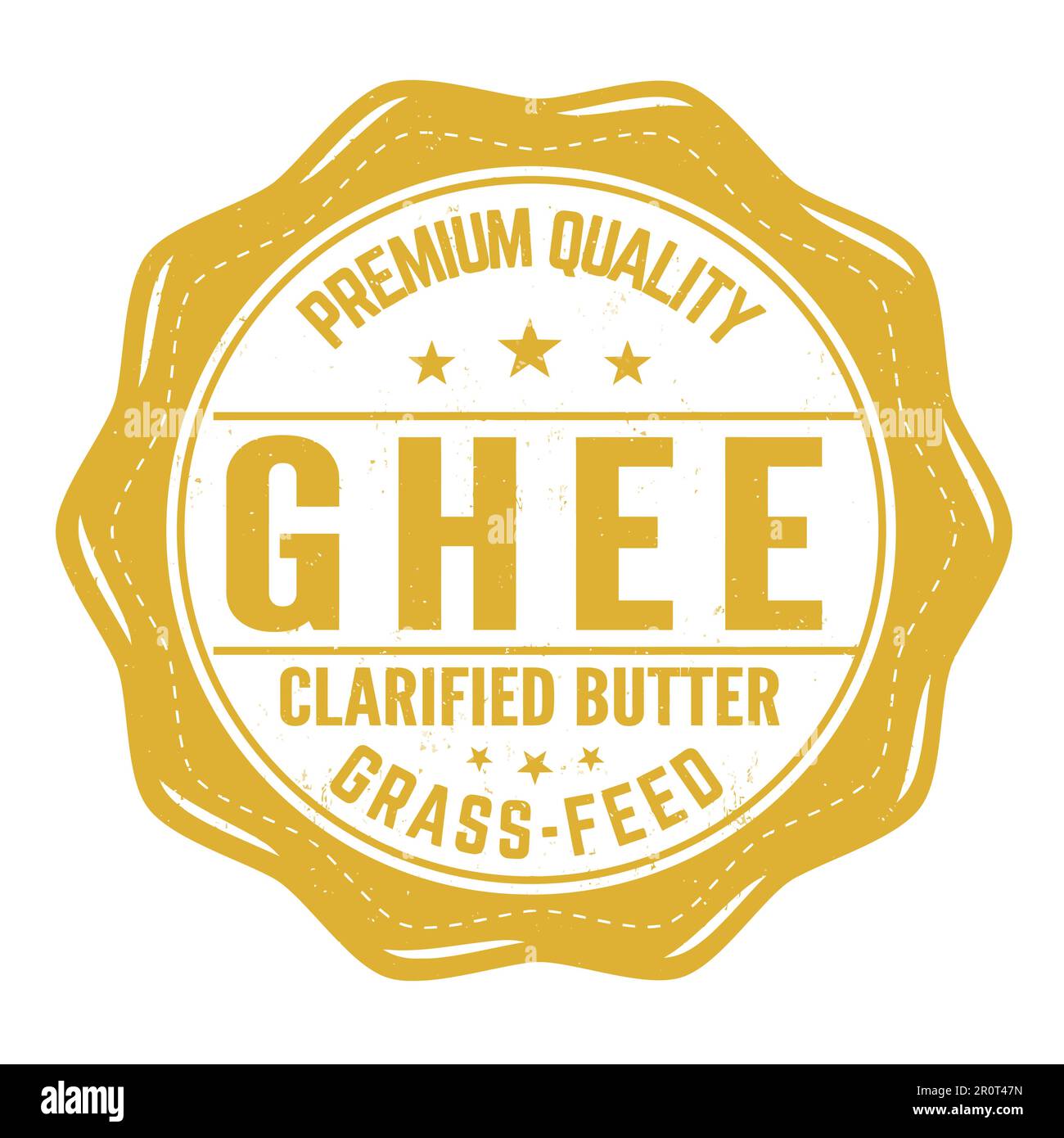 Ghee on white Stock Vector Images - Alamy