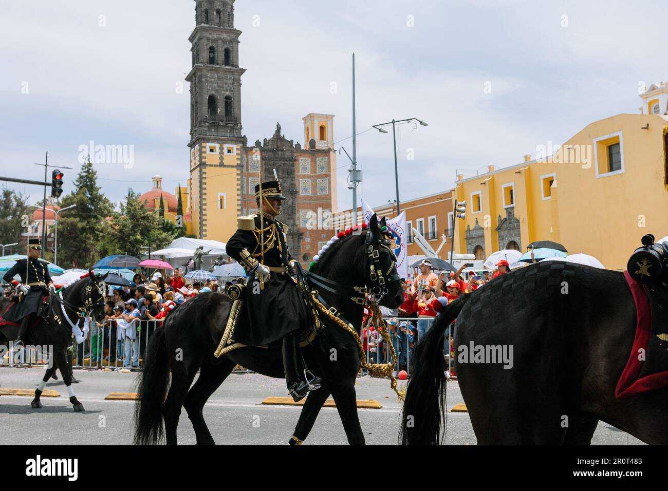 representation of the battle of May 5, march in the civic parade on the ...