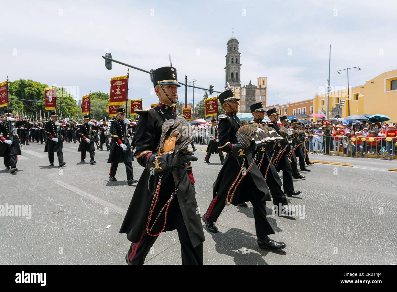 representation of the battle of May 5, march in the civic parade on the ...