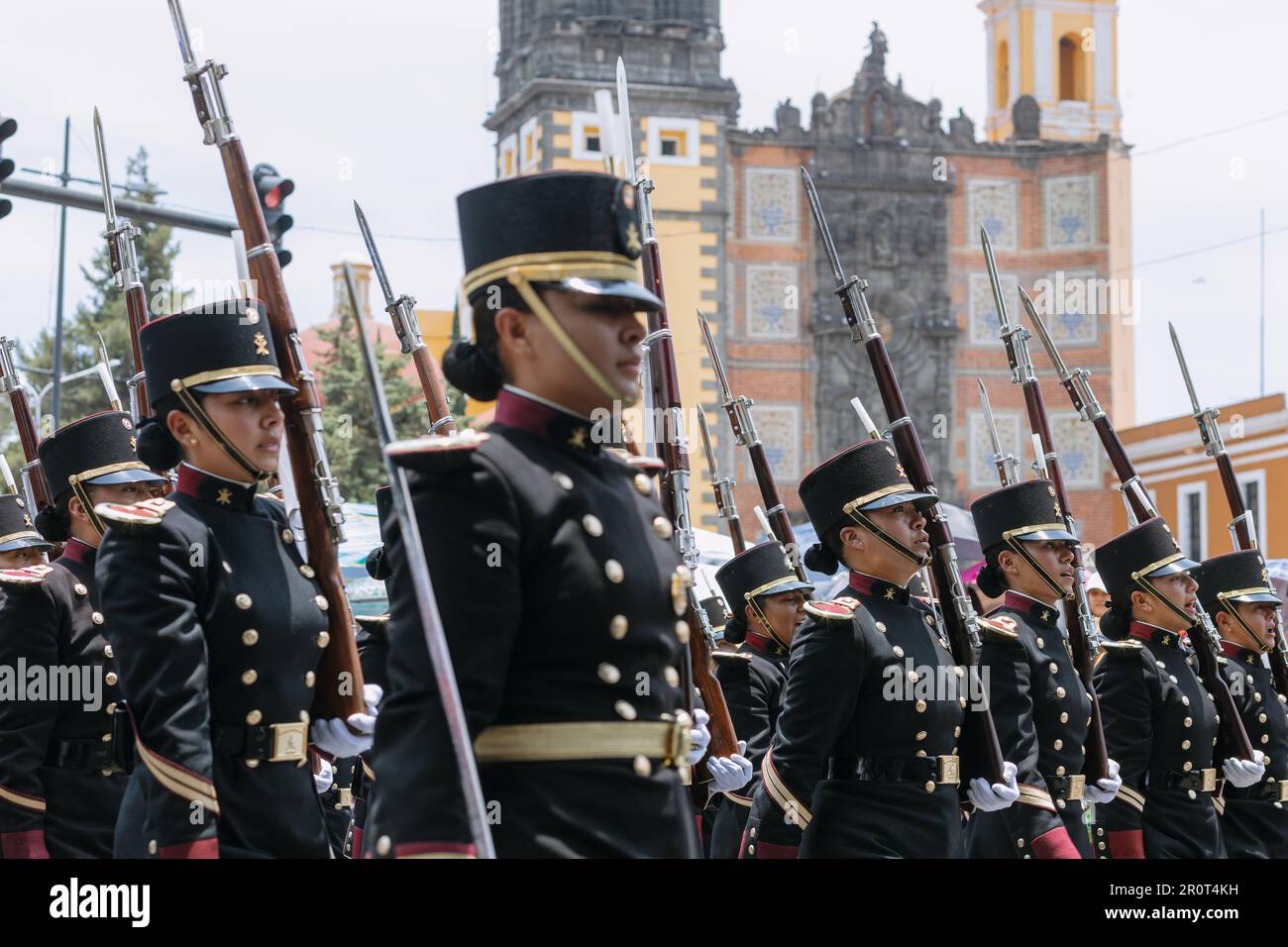 representation of the battle of May 5, march in the civic parade on the ...