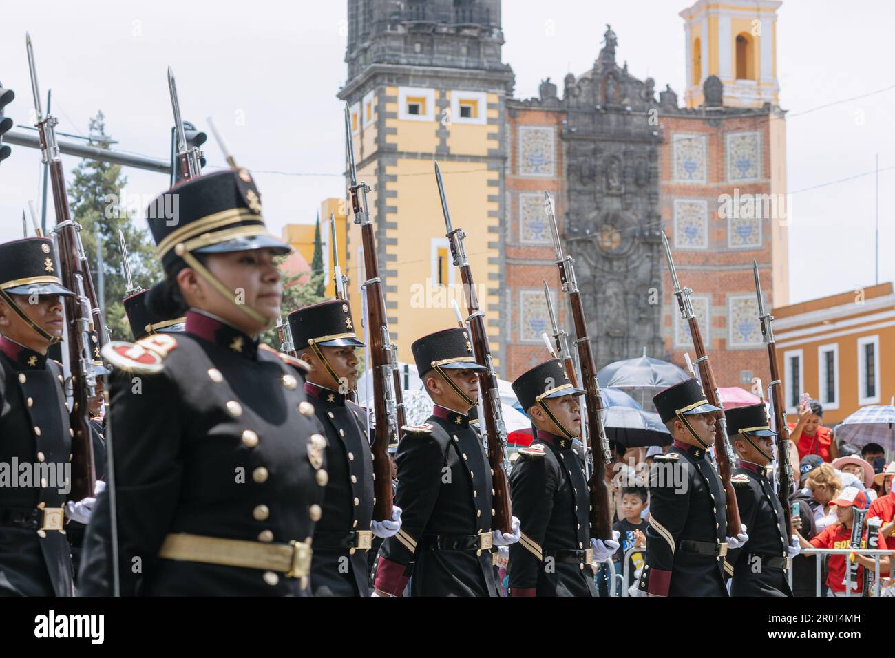 representation of the battle of May 5, march in the civic parade on the ...