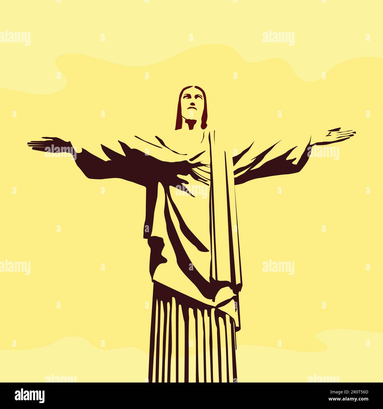 christ the redeemer statue vector silhouette Stock Vector Image & Art ...