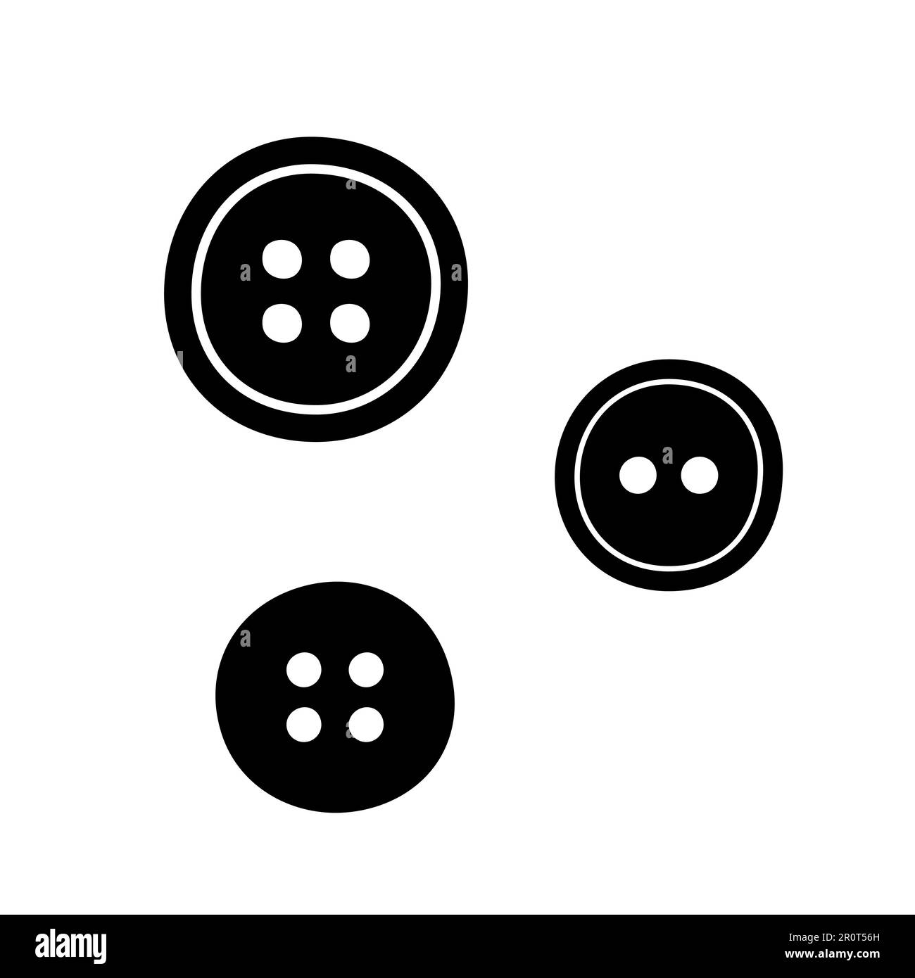 Buttons sewing accessories Stock Vector Images - Alamy