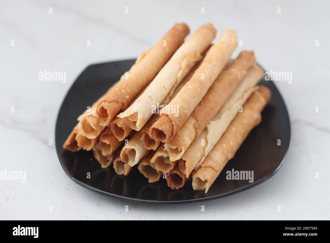 egg roll or Semprong is very good to serve as one of snacks that ...