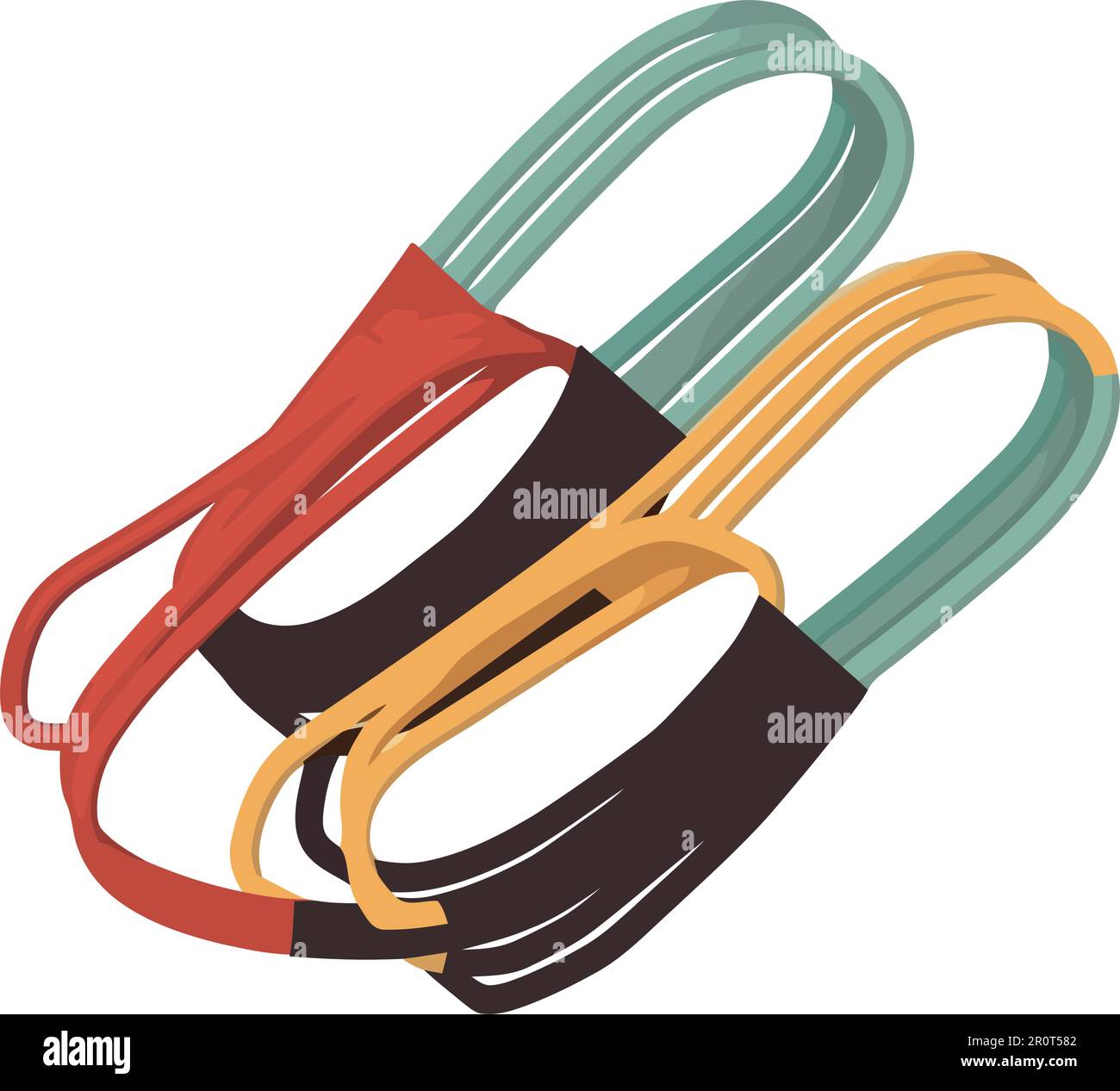 Elastic bands stretch Stock Vector Images - Alamy