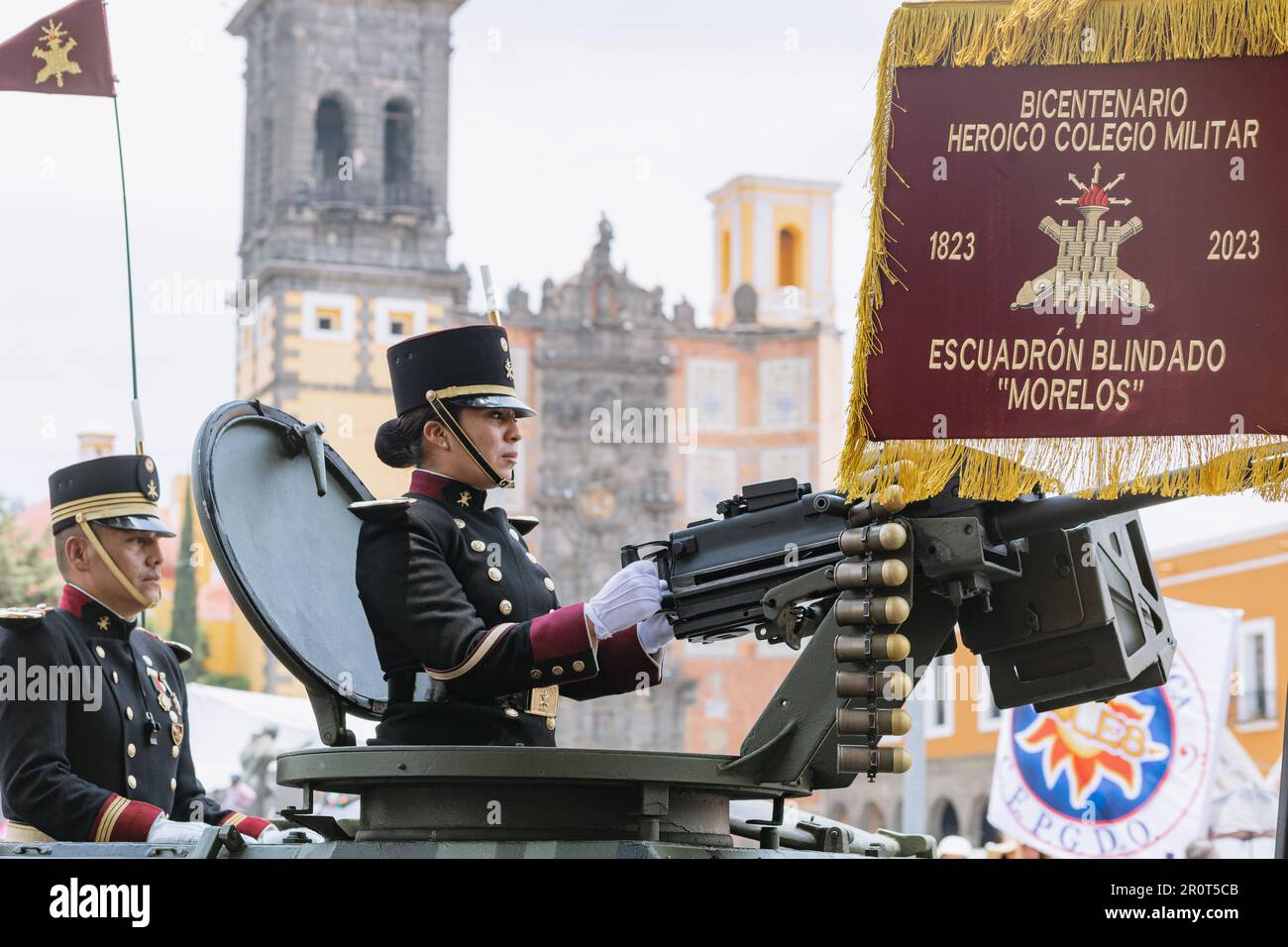 representation of the battle of May 5, march in the civic parade on the ...