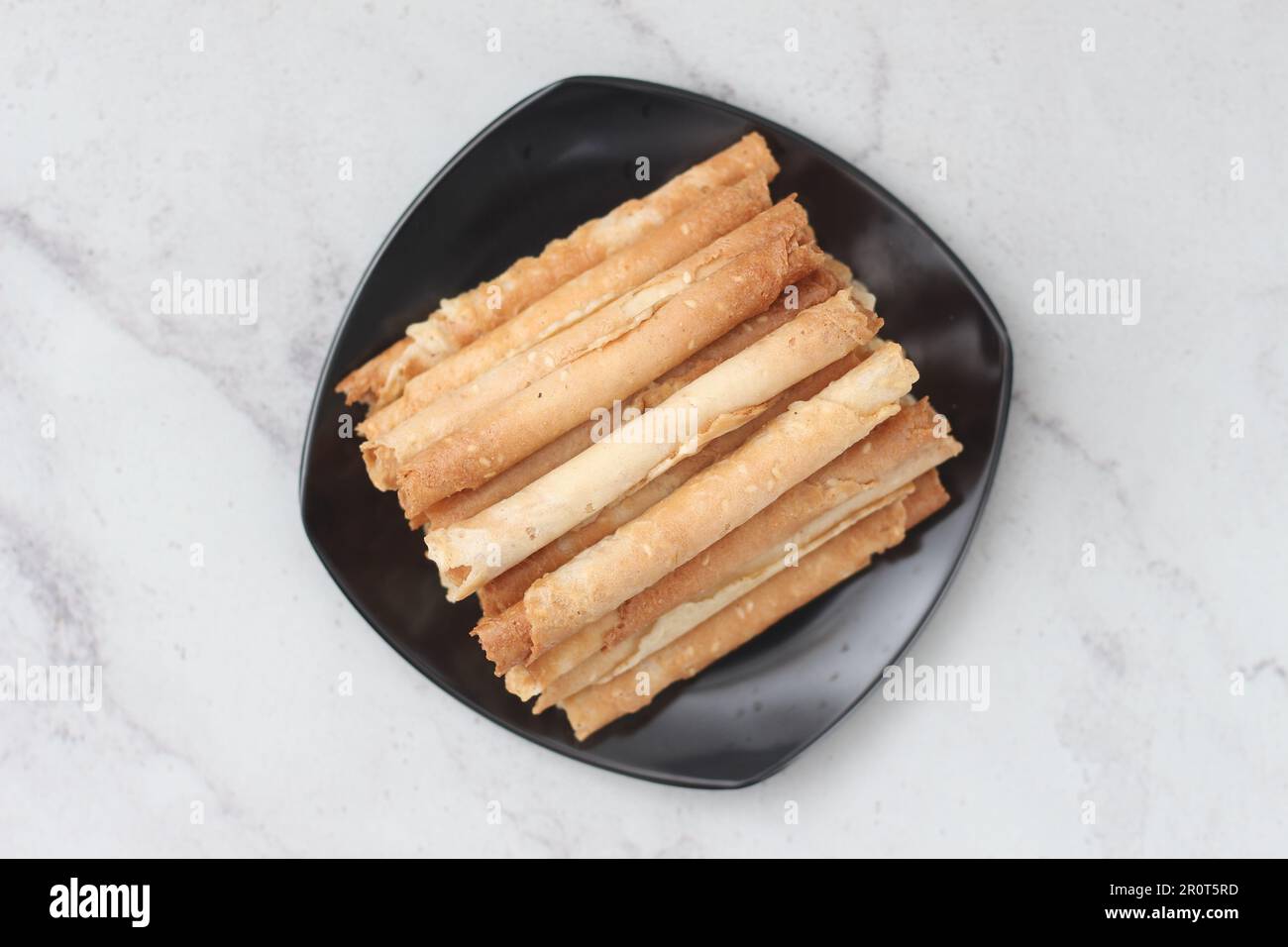 egg roll or Semprong is very good to serve as one of snacks that ...
