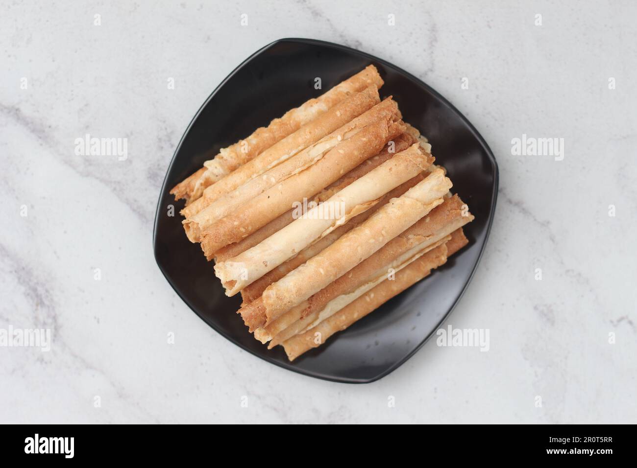 egg roll or Semprong is very good to serve as one of snacks that ...