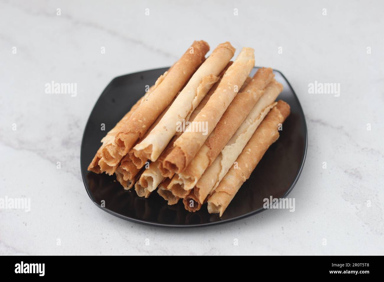 egg roll or Semprong is very good to serve as one of snacks that ...