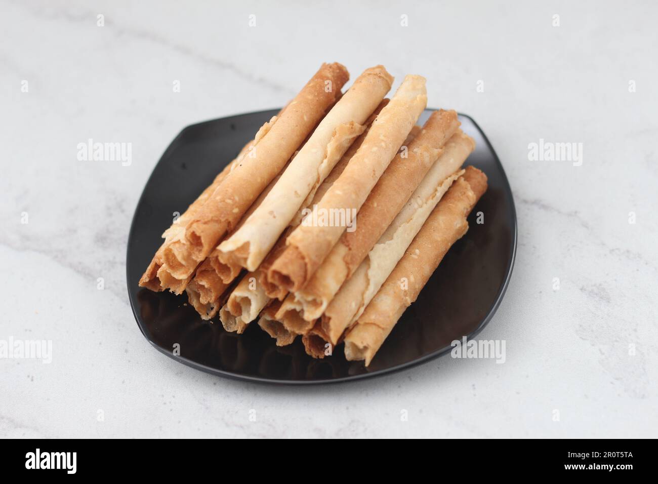 egg roll or Semprong is very good to serve as one of snacks that ...