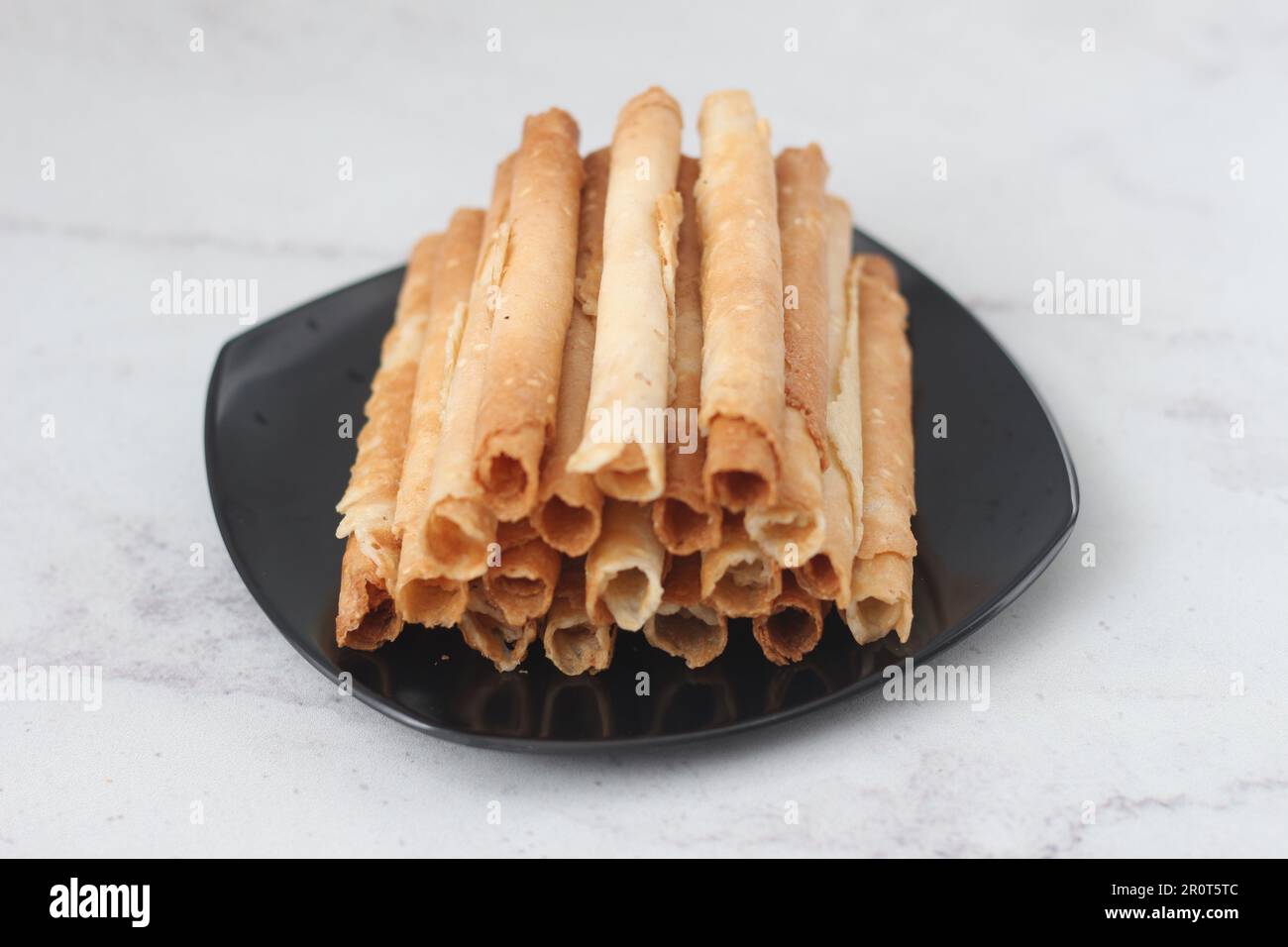 egg roll or Semprong is very good to serve as one of snacks that ...