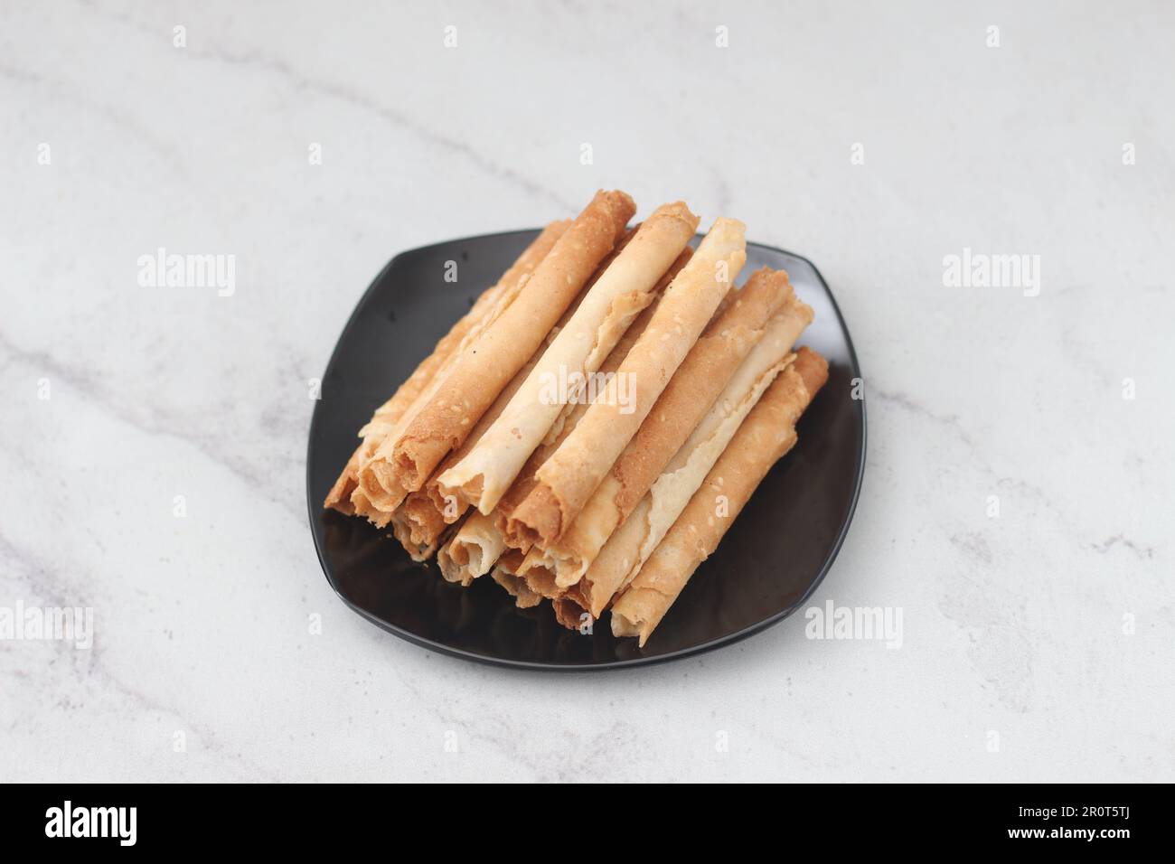 egg roll or Semprong is very good to serve as one of snacks that ...