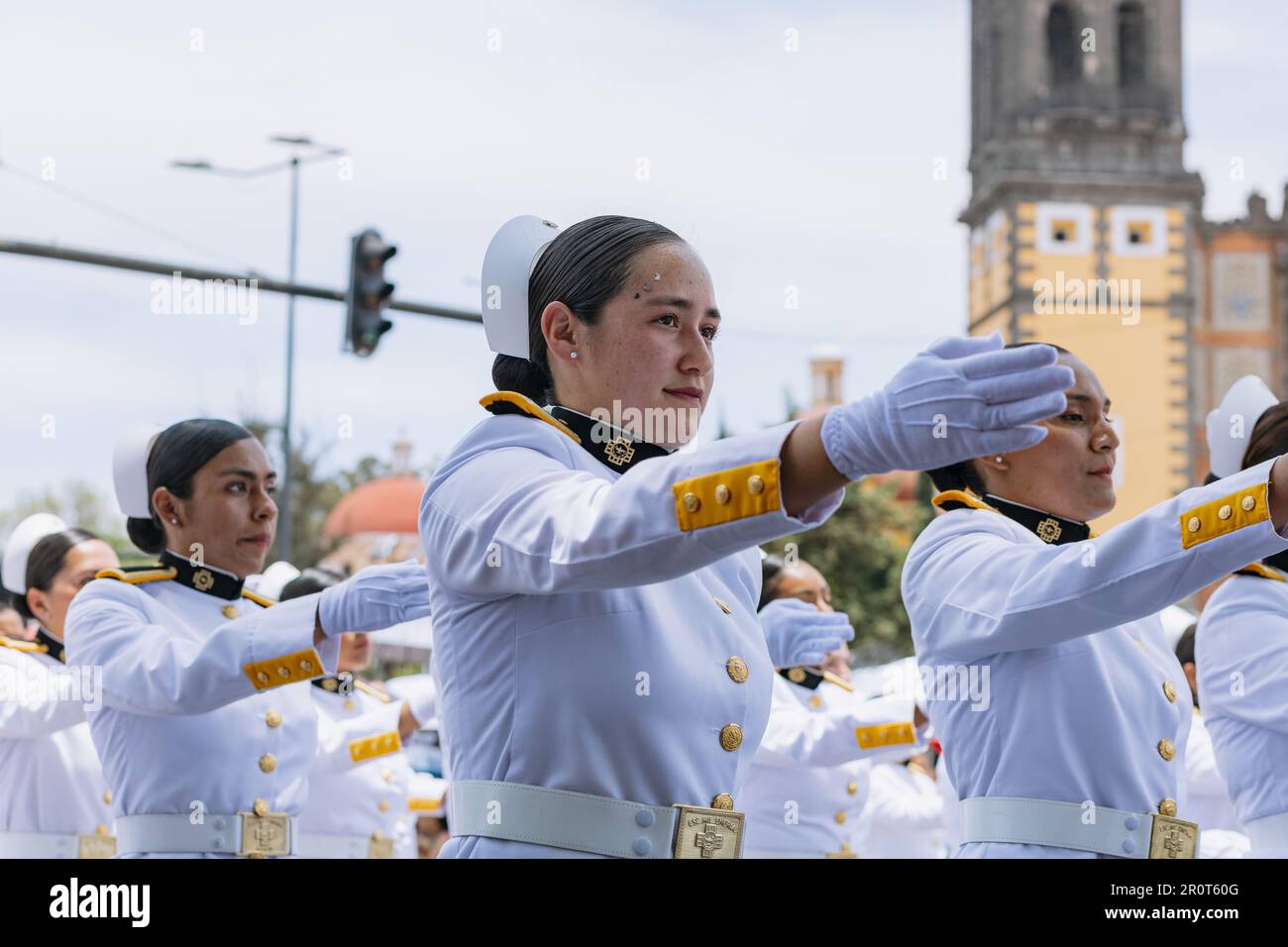 representation of the battle of May 5, march in the civic parade on the ...