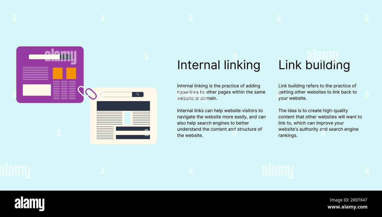Internal linking Stock Vector Images - Alamy