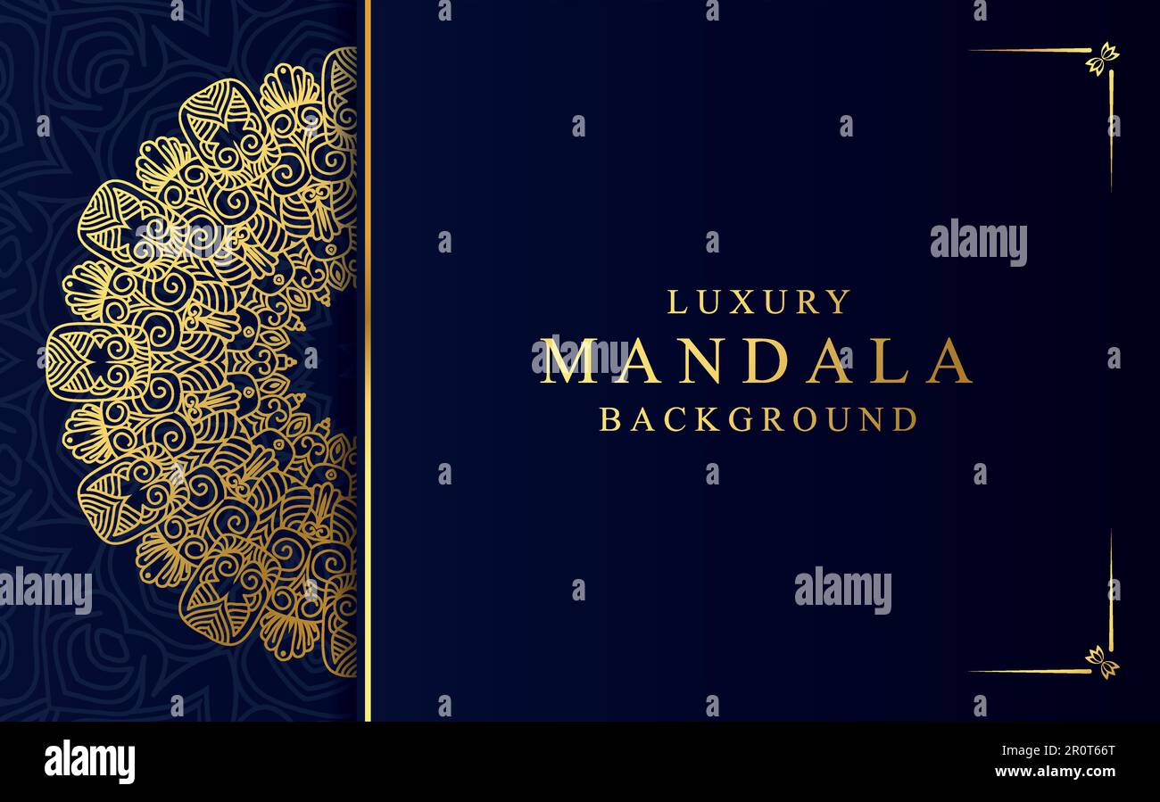 Golden mandala design background vector illustration Stock Vector Image ...
