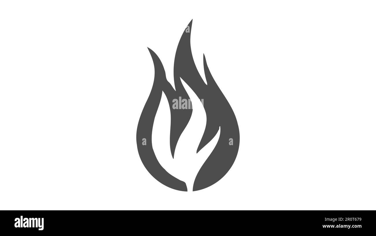 Fire Flame Logo design vector template droplet shape. Red drop Logotype ...