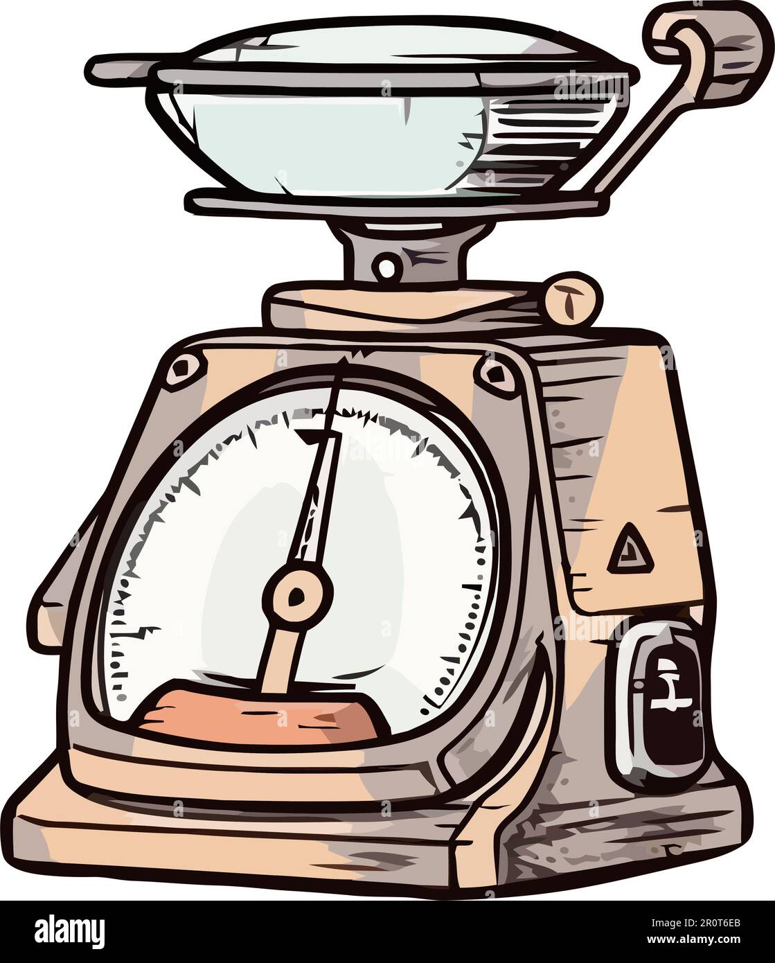 Antique scale, measuring food weight Stock Vector Image & Art - Alamy