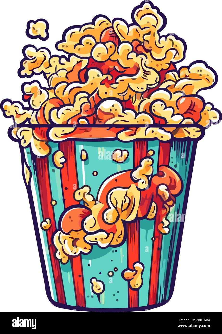 Spilled Popcorn Vector