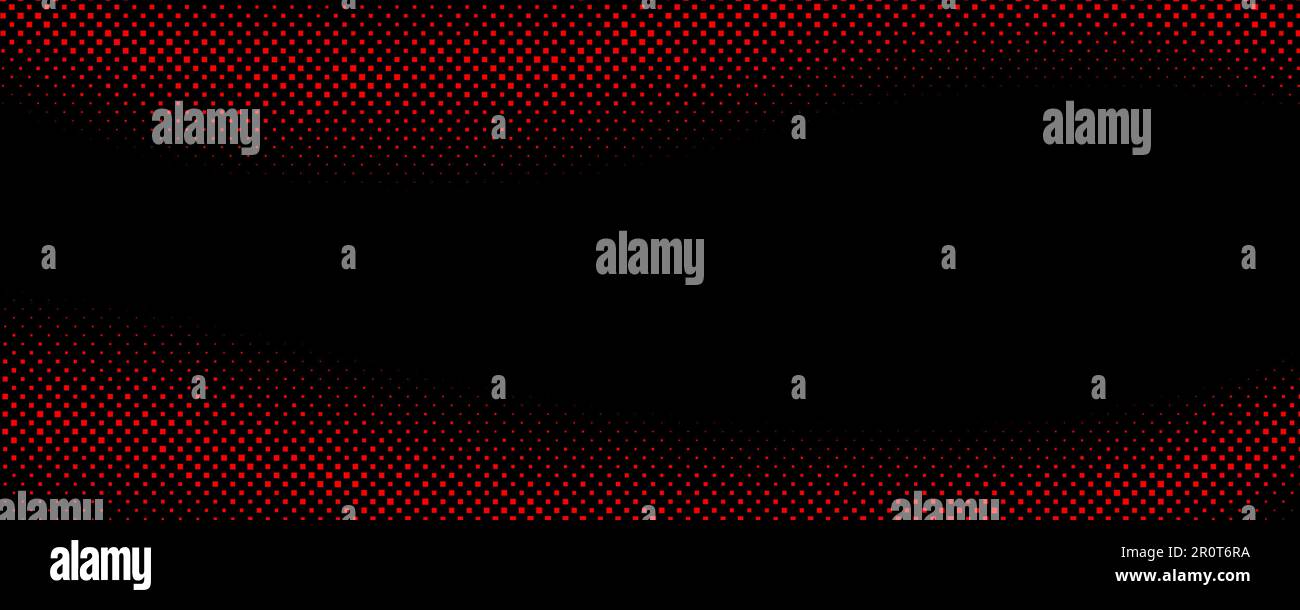 Red halftone wave gradient texture. Retro dotted wallpaper. Comic pop ...
