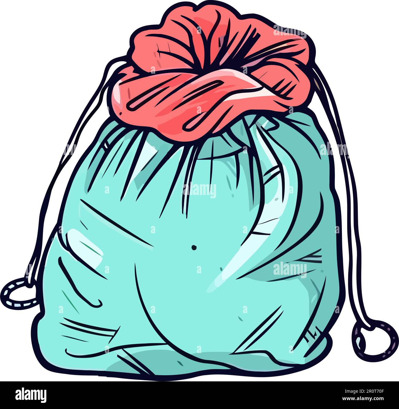 plastic waste bag isolated on white background Stock Vector Image & Art ...