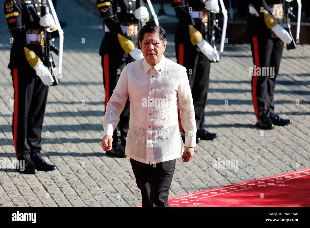 Philippine's President Ferdinand Marcos, Jr. arrives to attend the 42nd ASEAN Summit in Labuan ...