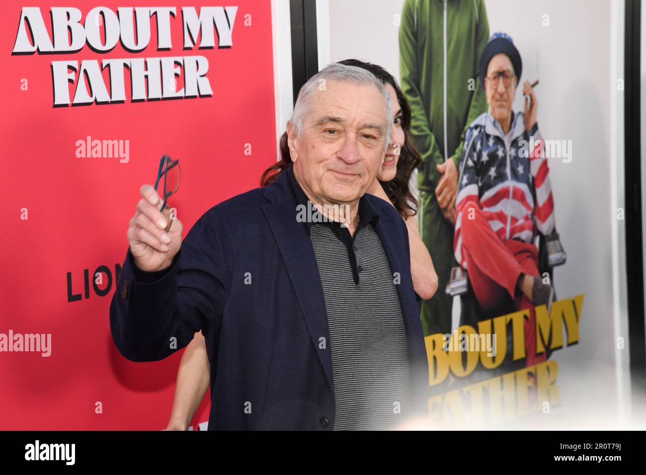 New York, USA. 09th May, 2023. Robert De Niro and Laura Terruso walking ...
