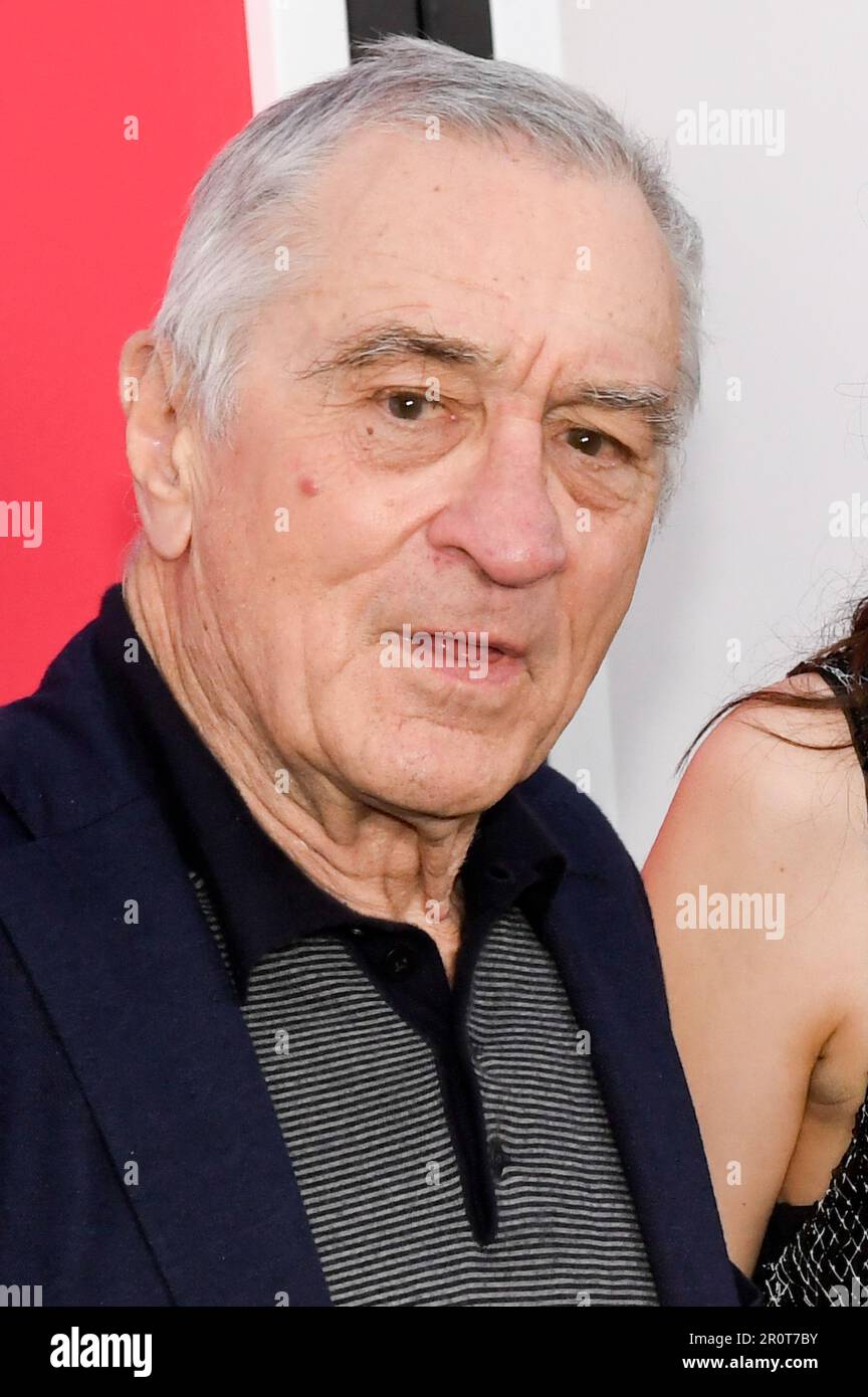 New York, USA. 09th May, 2023. Robert De Niro and Laura Terruso walking ...