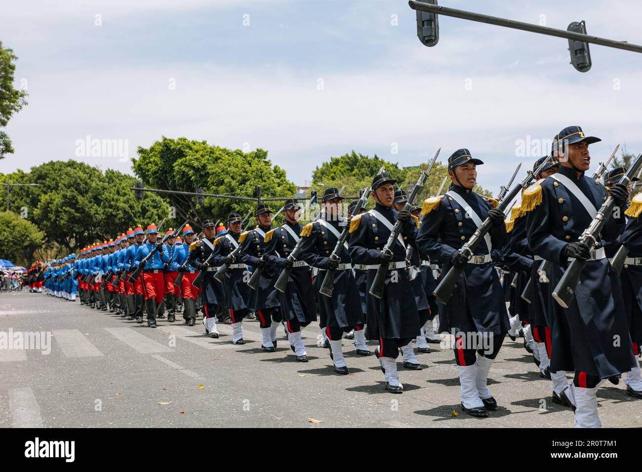representation of the battle of May 5, march in the civic parade on the ...