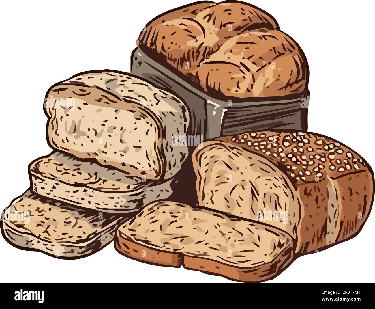 Flour snacks Stock Vector Images - Alamy