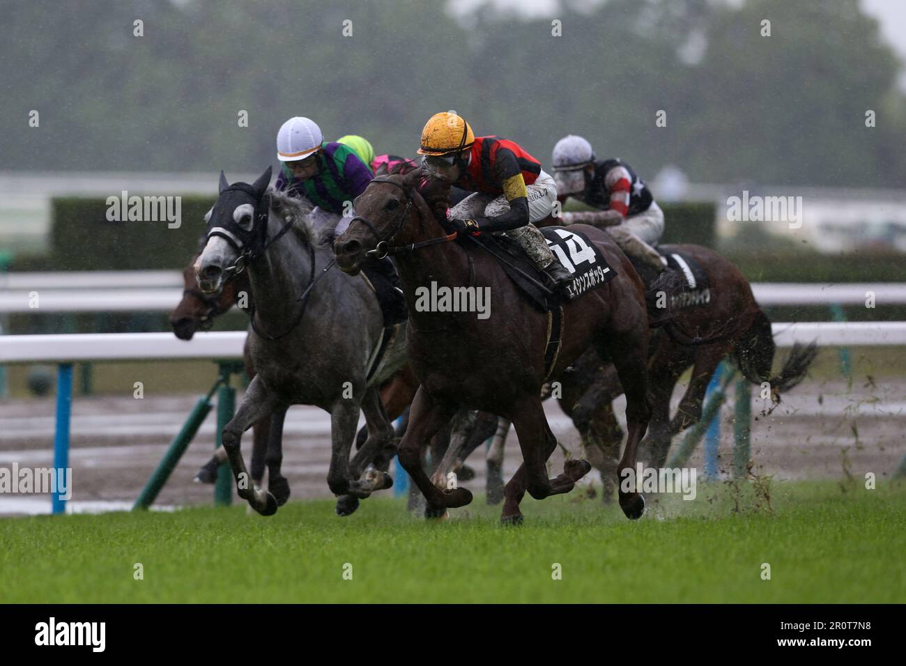 Kyoto, Japan. 7th May, 2023. A Shin Spotter (14) and Taiga Tsunoda win ...