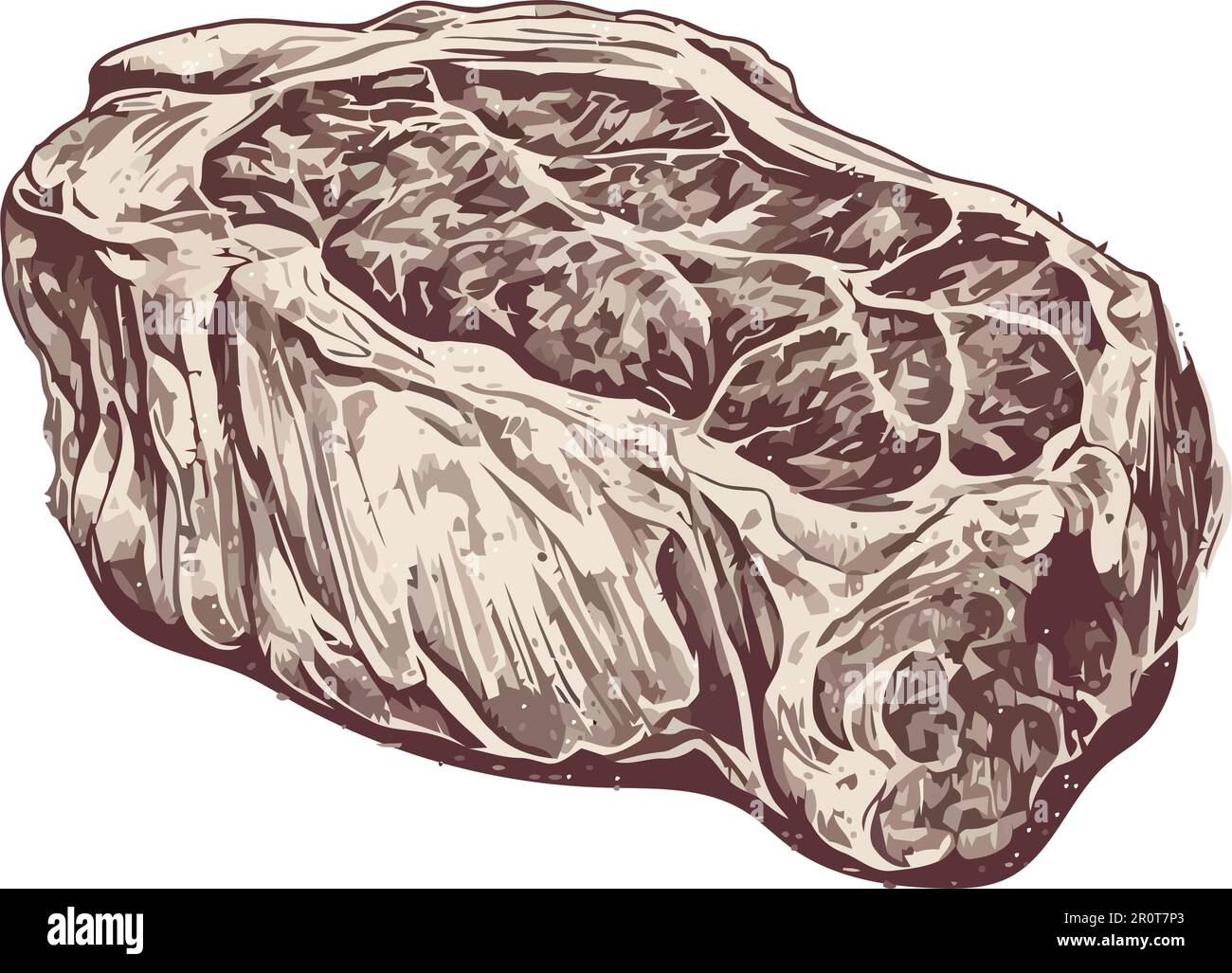 Grilled pork chop fillet Stock Vector Image & Art - Alamy