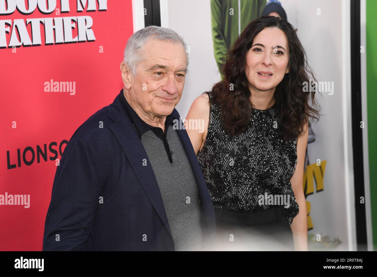 New York, USA. 09th May, 2023. Robert De Niro and Laura Terruso walking ...