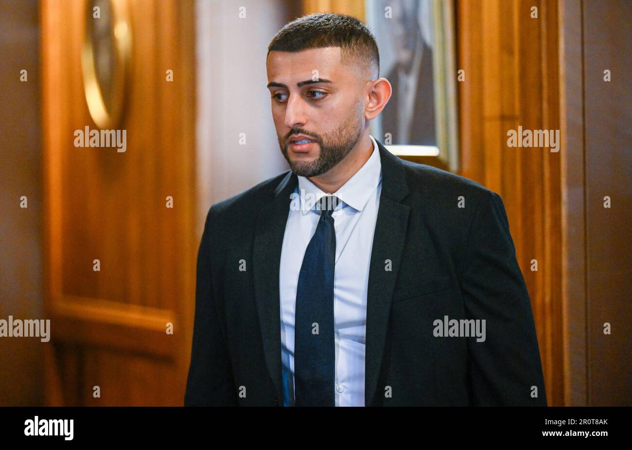 Schoharie, New York, USA. 8th May, 2023. Nauman Hussain, who ran the ...