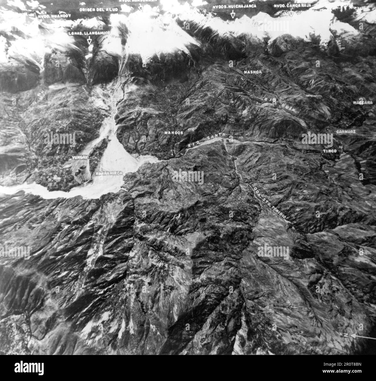 Destruction from 1970 Ancash earthquake Stock Photo - Alamy