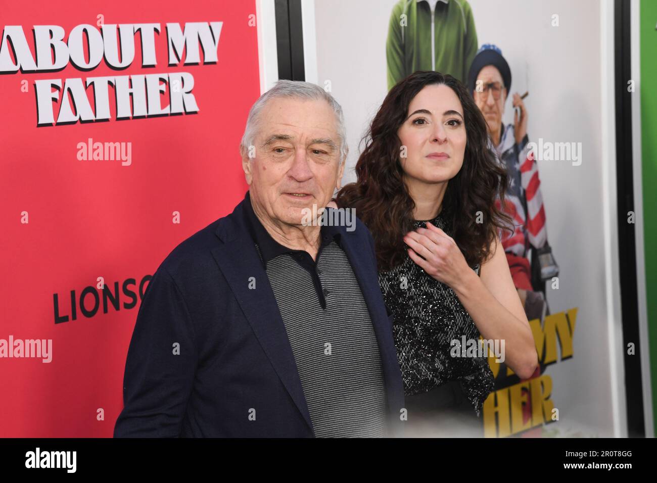 New York, USA. 09th May, 2023. Robert De Niro and Laura Terruso walking ...