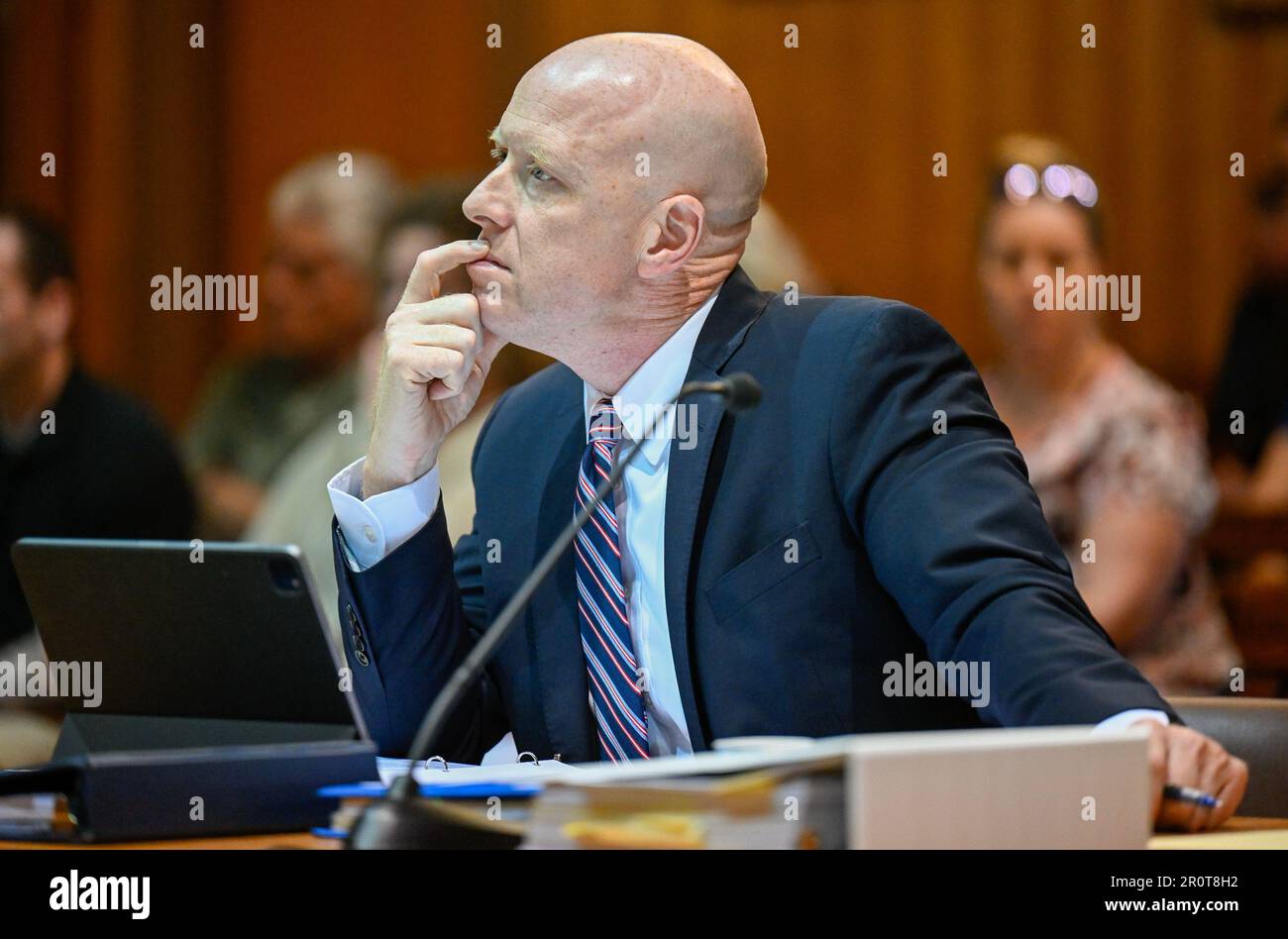 Schoharie, New York, USA. 8th May, 2023. LEE KINDLON attorney for ...