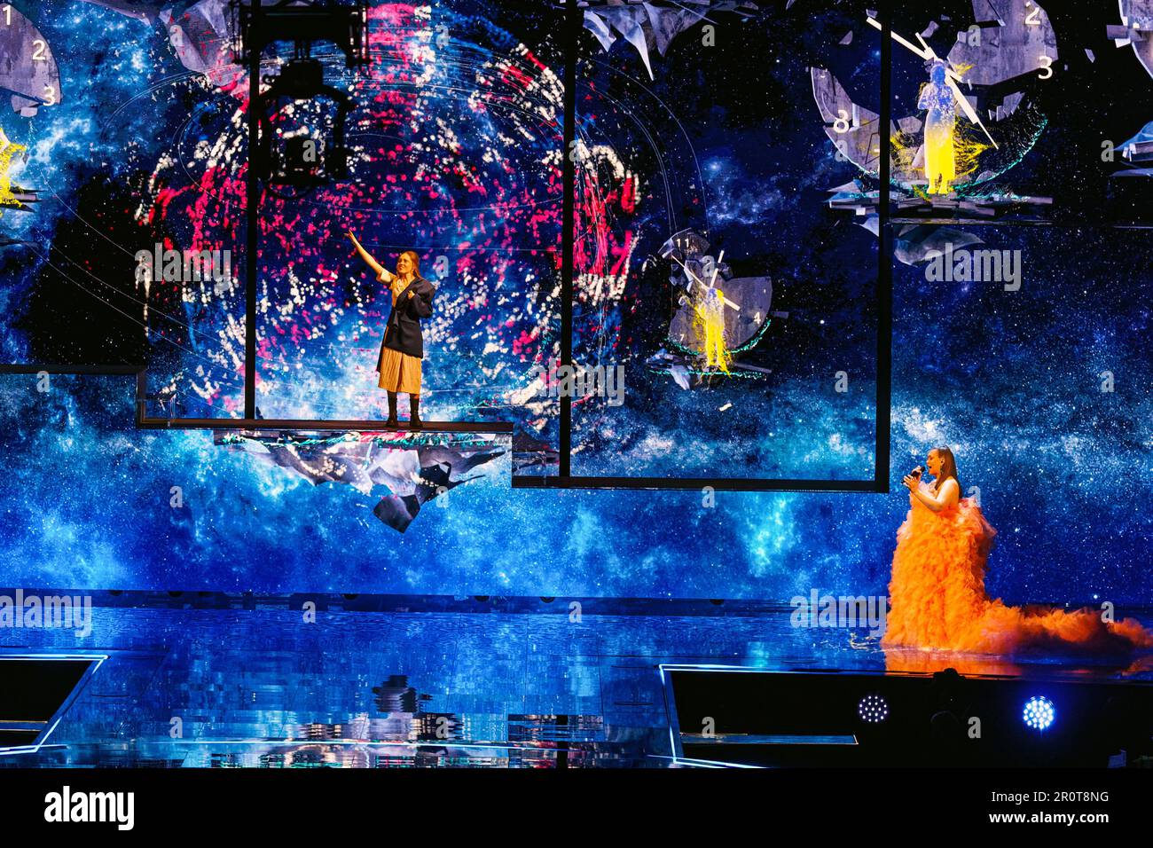 May 9, 2023: Ukrainian singer Alyosha and Rebecca Ferguson duet on a ...