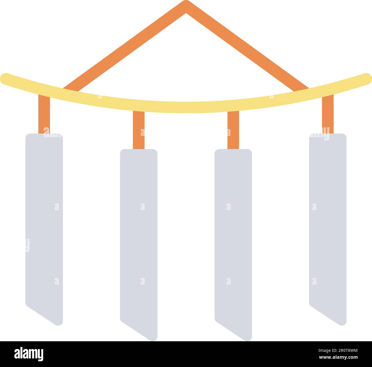 Wind Chime icon vector image. Suitable for mobile application web ...