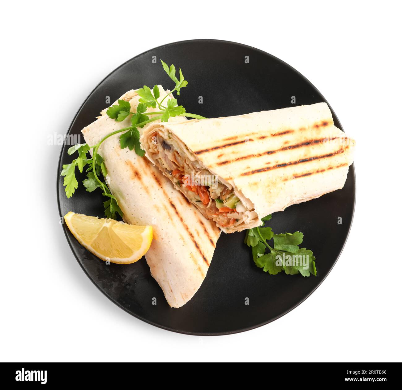 Arabic shawarma plate Cut Out Stock Images & Pictures - Alamy