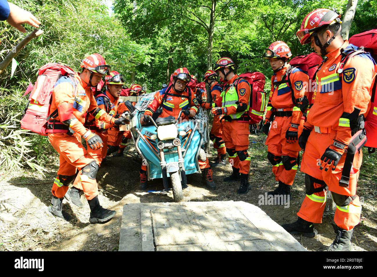 SUZHOU, CHINA - MAY 9, 2023 - Firefighters of Suzhou Fire and Rescue ...