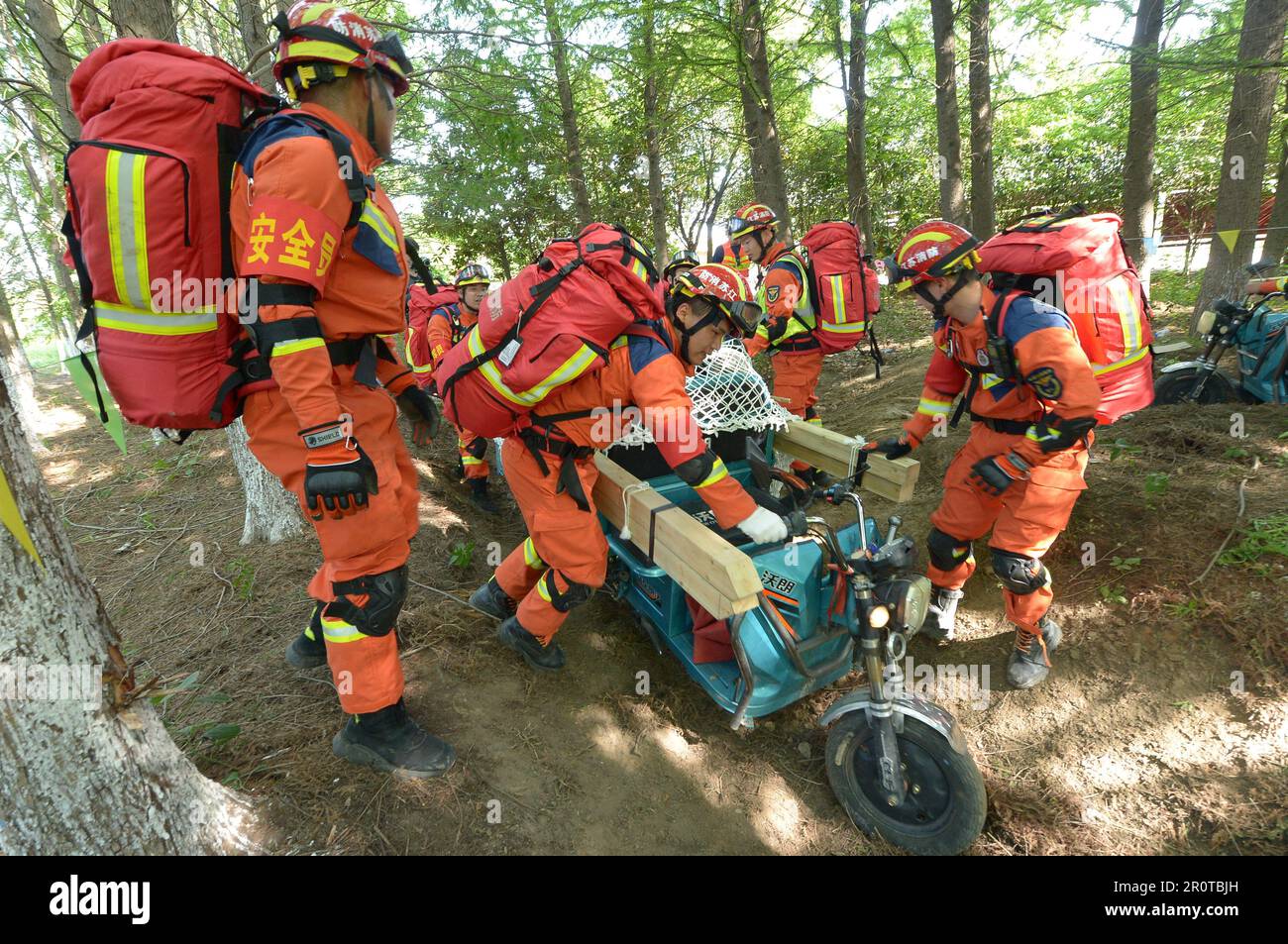 SUZHOU, CHINA - MAY 9, 2023 - Firefighters of Suzhou Fire and Rescue ...