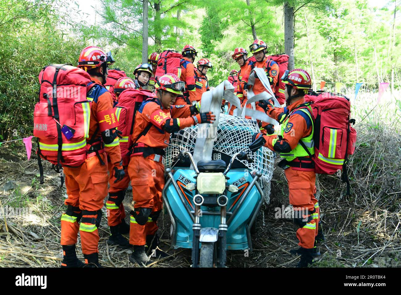 SUZHOU, CHINA - MAY 9, 2023 - Firefighters of Suzhou Fire and Rescue ...