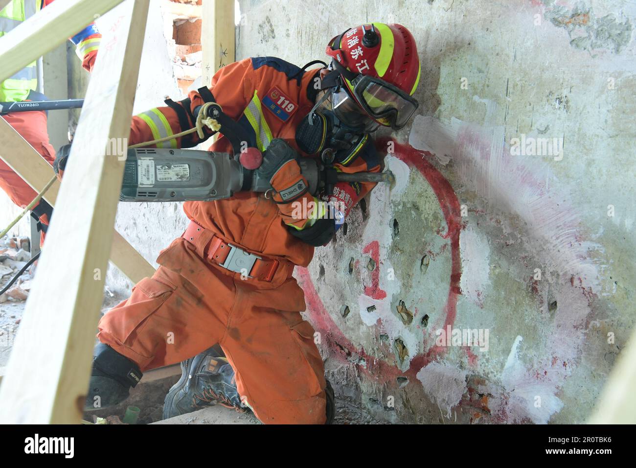 SUZHOU, CHINA - MAY 9, 2023 - Firefighters of Suzhou Fire and Rescue ...