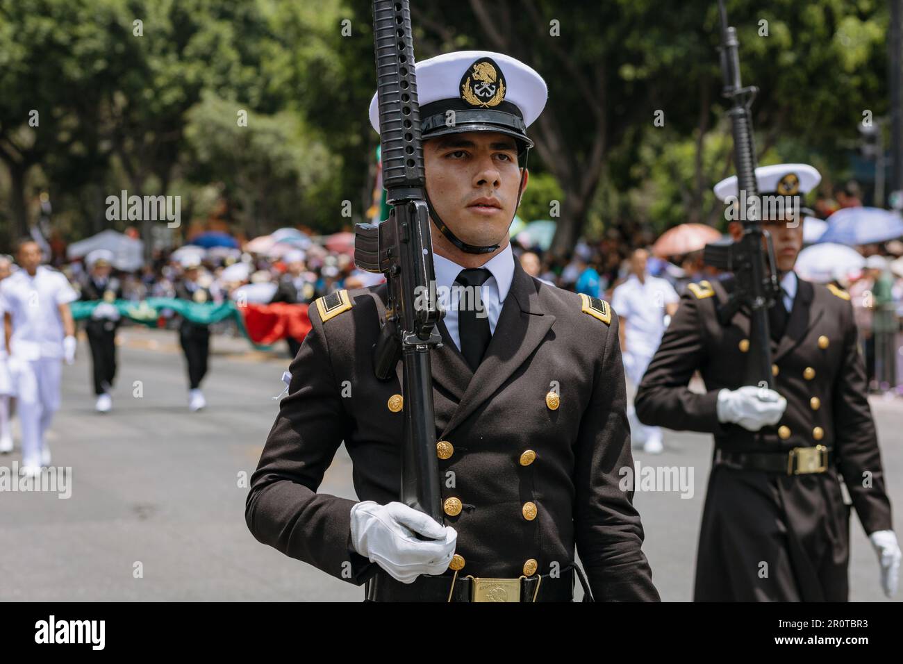 representation of the battle of May 5, march in the civic parade on the ...