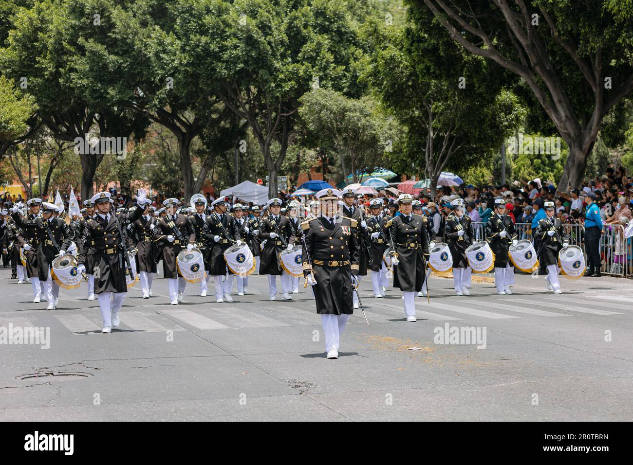 representation of the battle of May 5, march in the civic parade on the ...