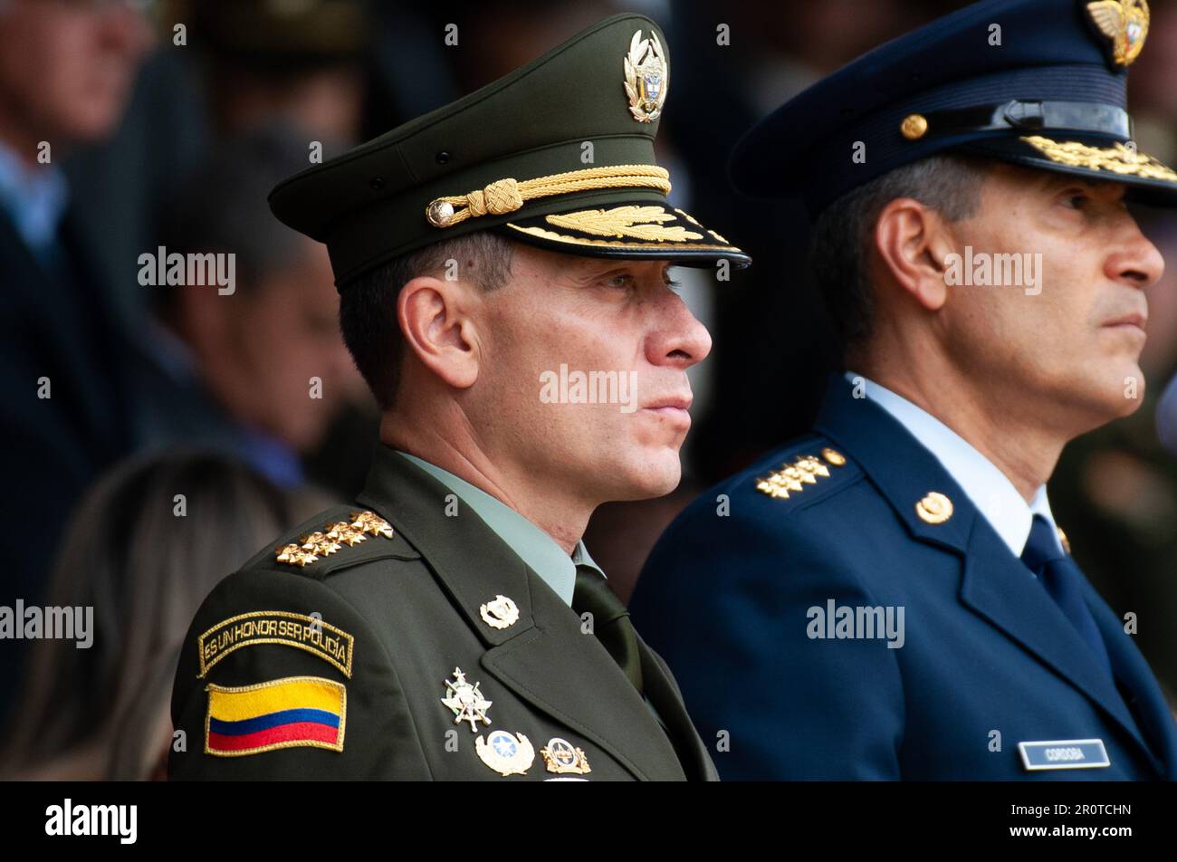 Bogota, Colombia. 09th May, 2023. Colombian police outgoing director ...