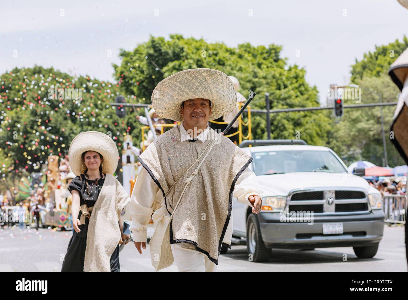 representation of the battle of May 5, march in the civic parade on the ...